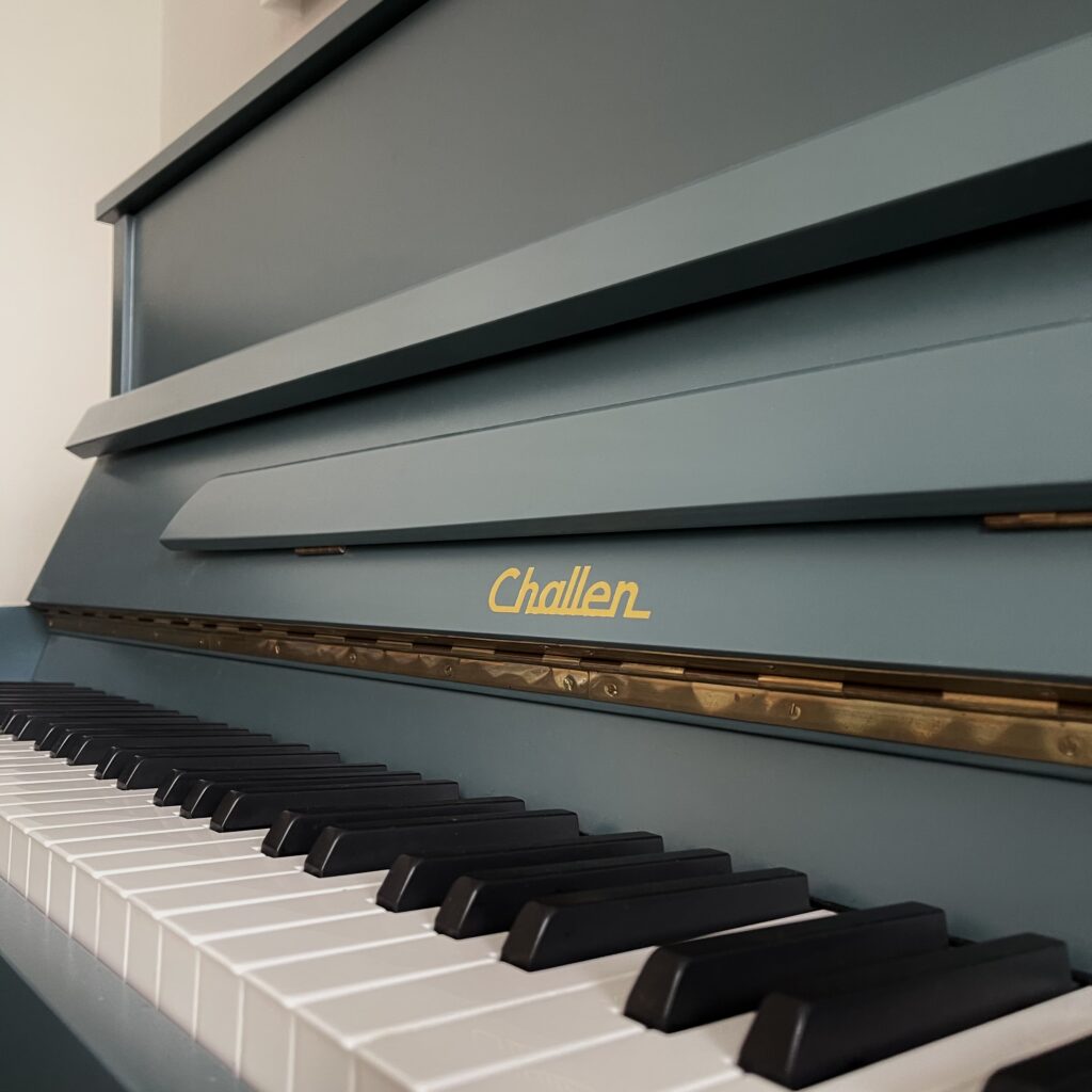 Challen Upright Painted Piano, [finish type]