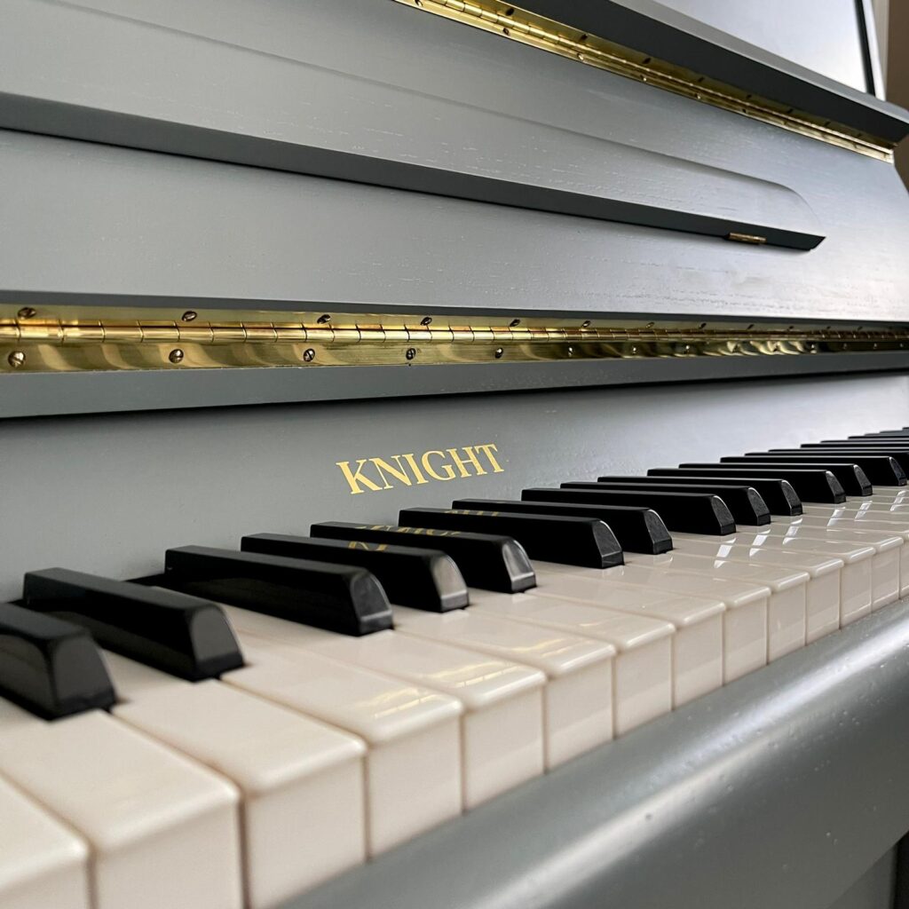 Knight K10 Painted Upright Piano, De Nimes