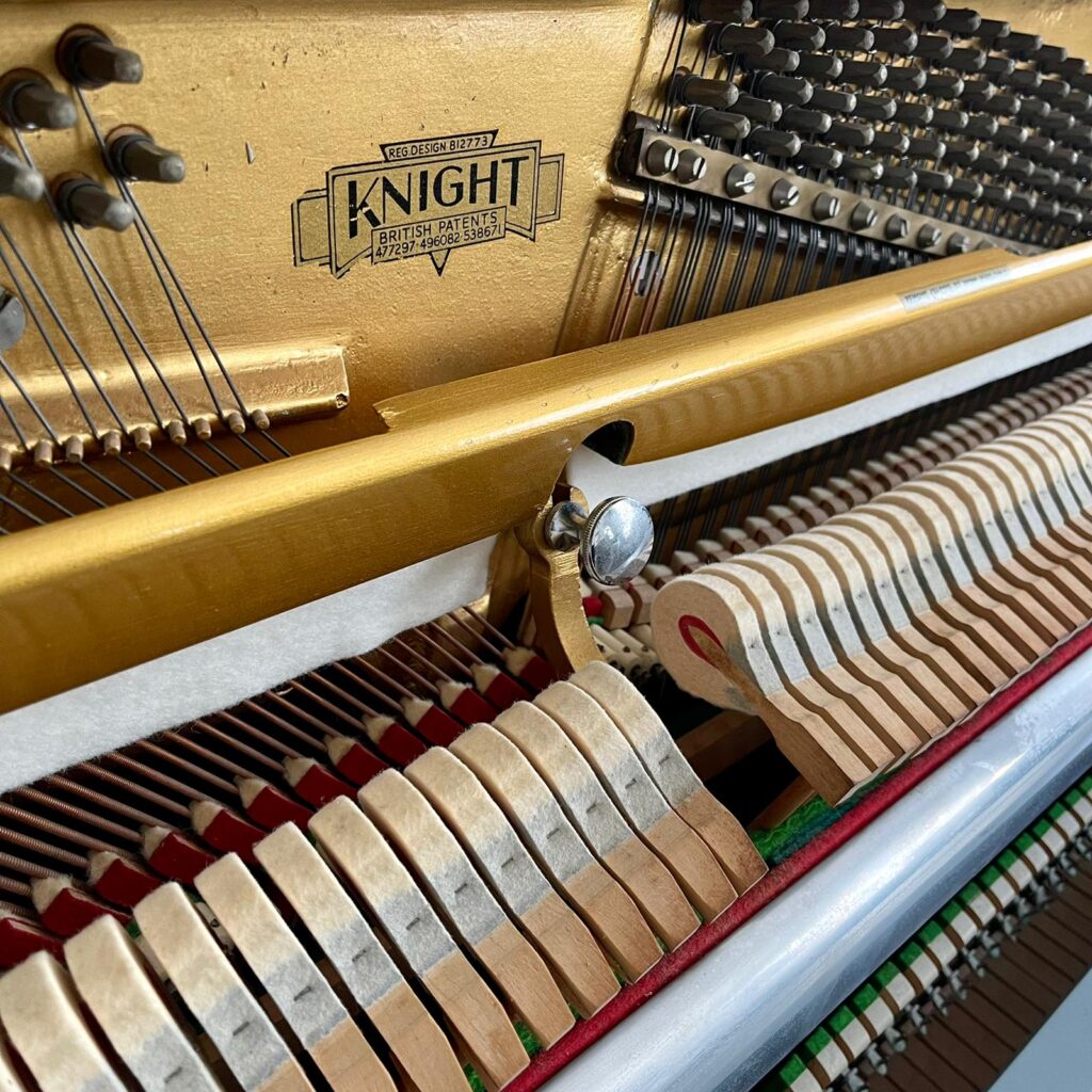 Knight K10 Painted Upright Piano, De Nimes
