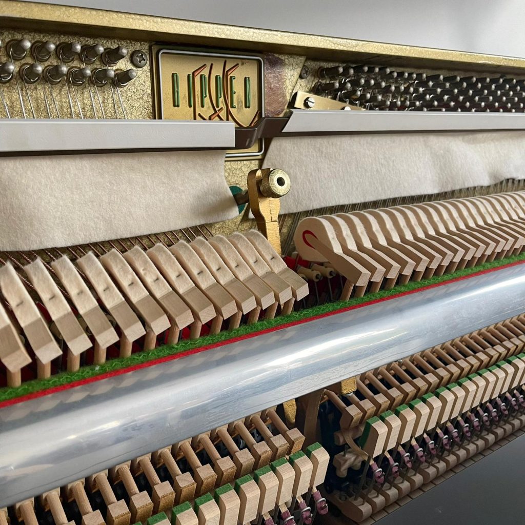 A Rippen Upright Piano, Painted in Tar - The Piano Shop Bath