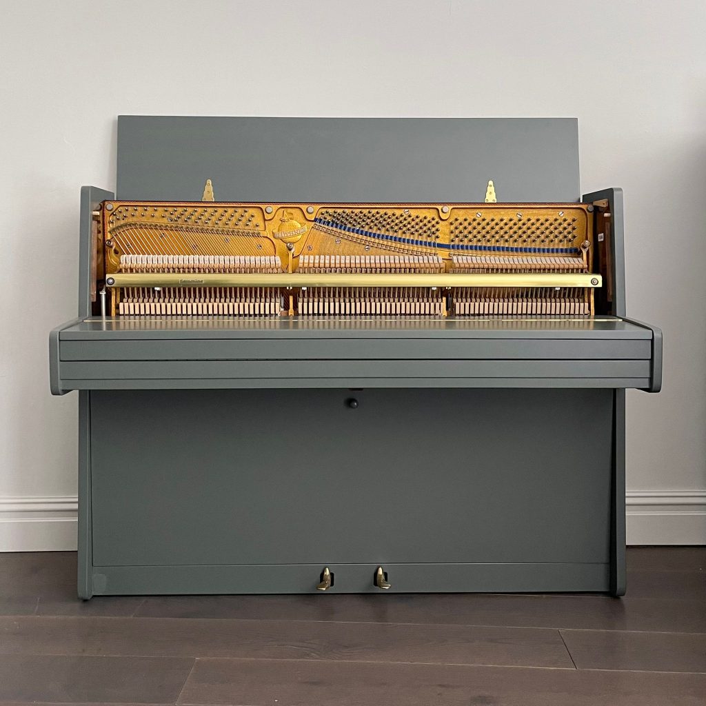 Bluthner Painted Upright Piano, DownPipe - The Piano Shop Bath