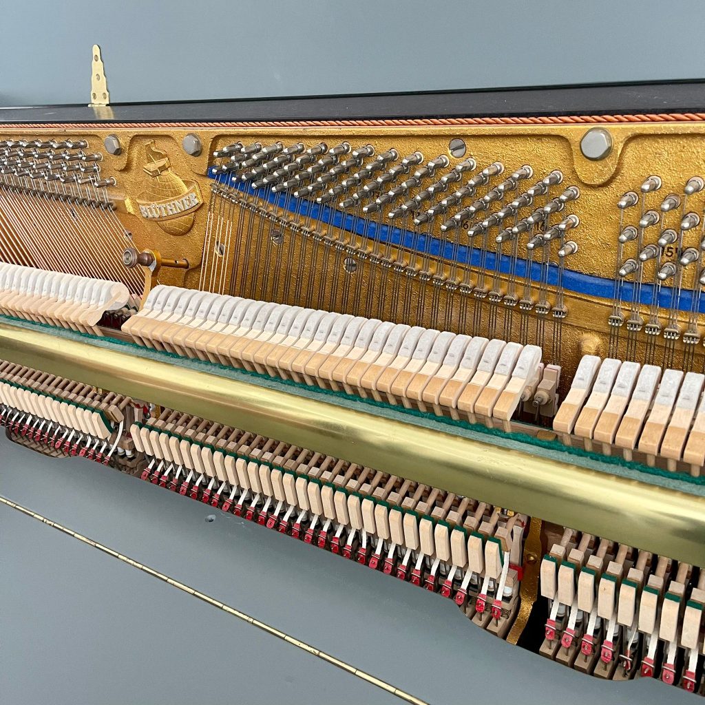 Bluthner Painted Upright Piano, DownPipe - The Piano Shop Bath