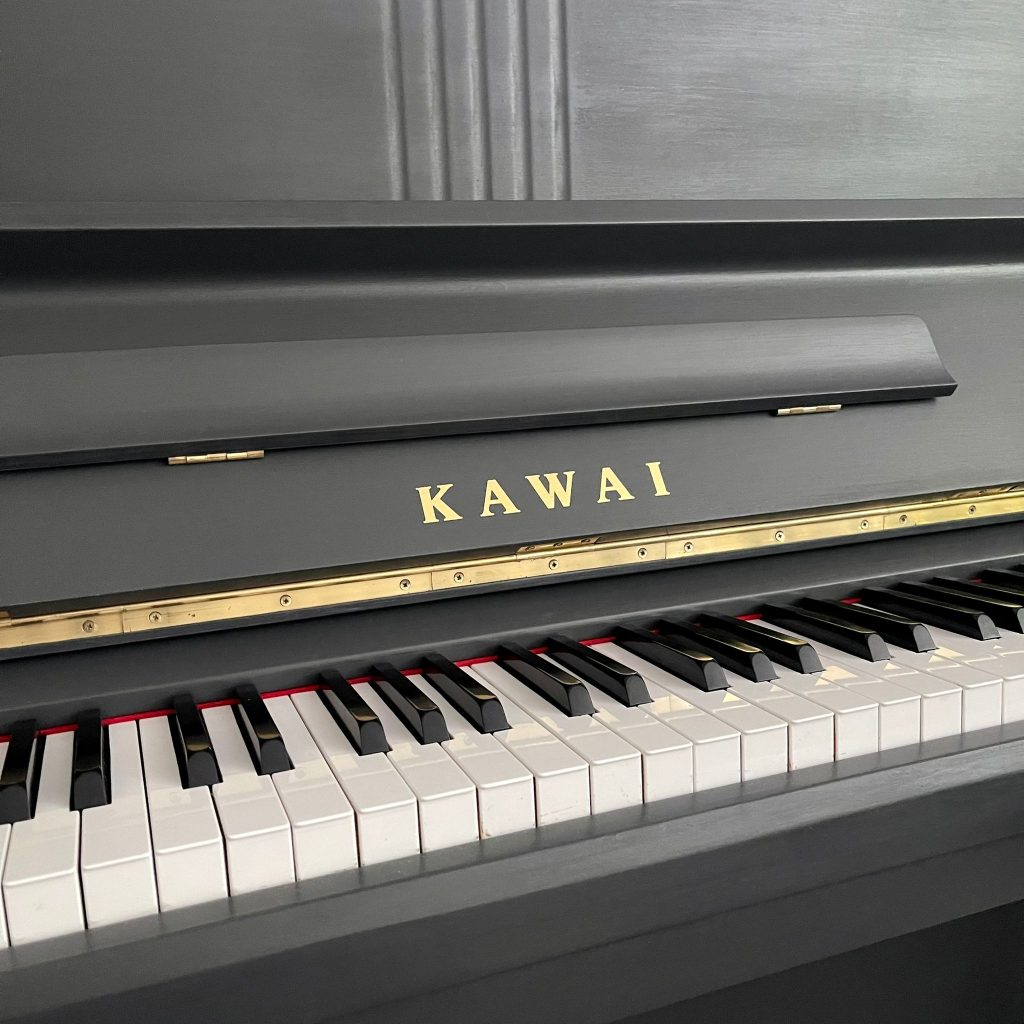 Kawai KS1 Painted Upright Piano, Tar - The Piano Shop Bath