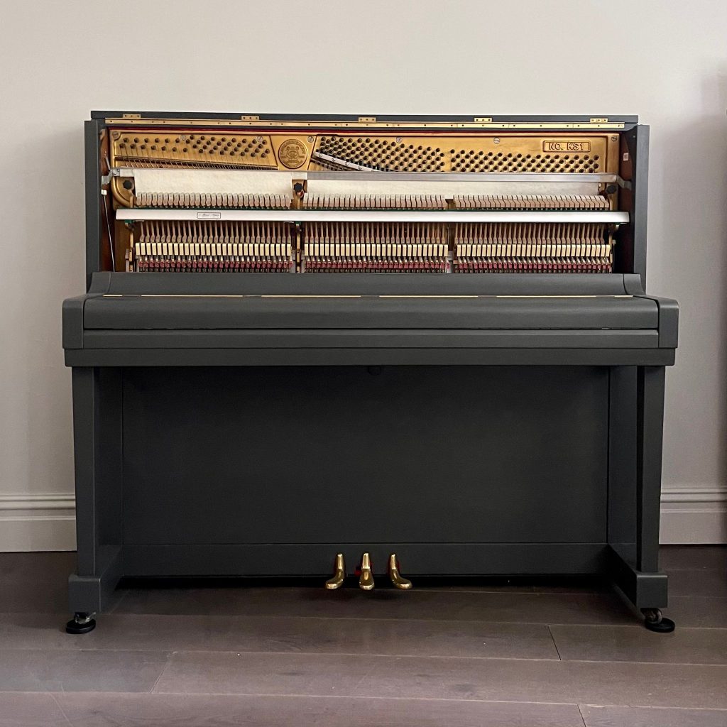Kawai KS1 Painted Upright Piano, Tar - The Piano Shop Bath
