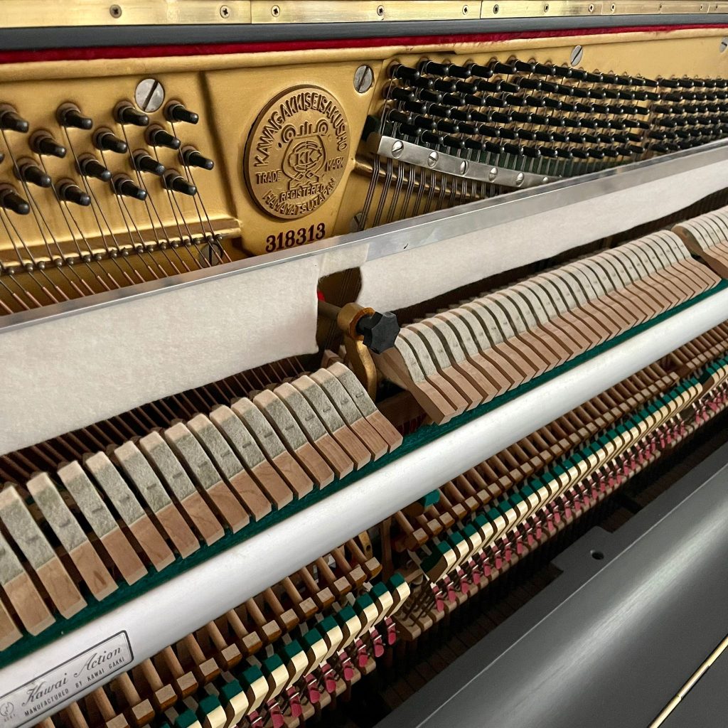 Kawai KS1 Painted Upright Piano, Tar - The Piano Shop Bath