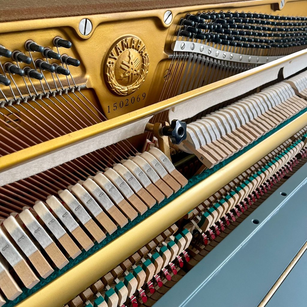 Yamaha Painted Upright Piano, Inchyra Blue - The Piano Shop Bath