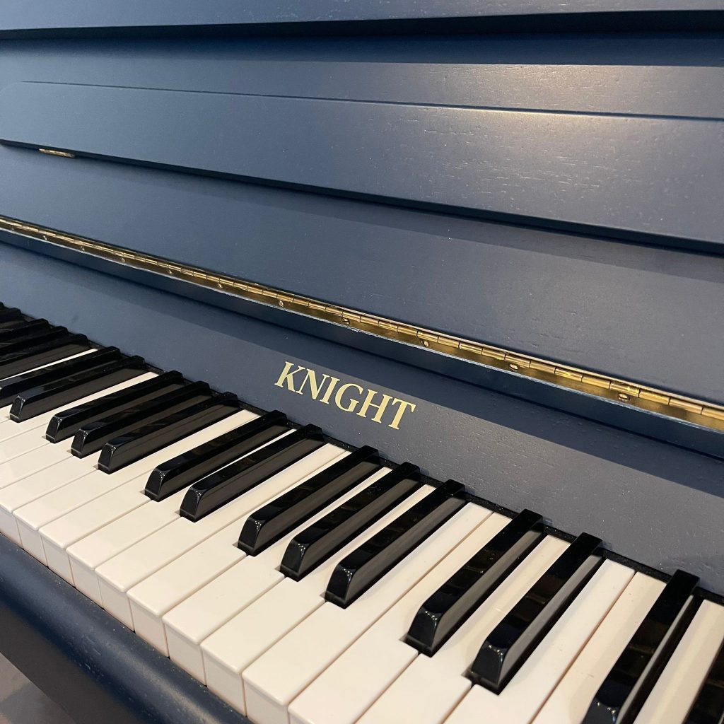 Knight K10 Painted Upright Piano, De Nimes