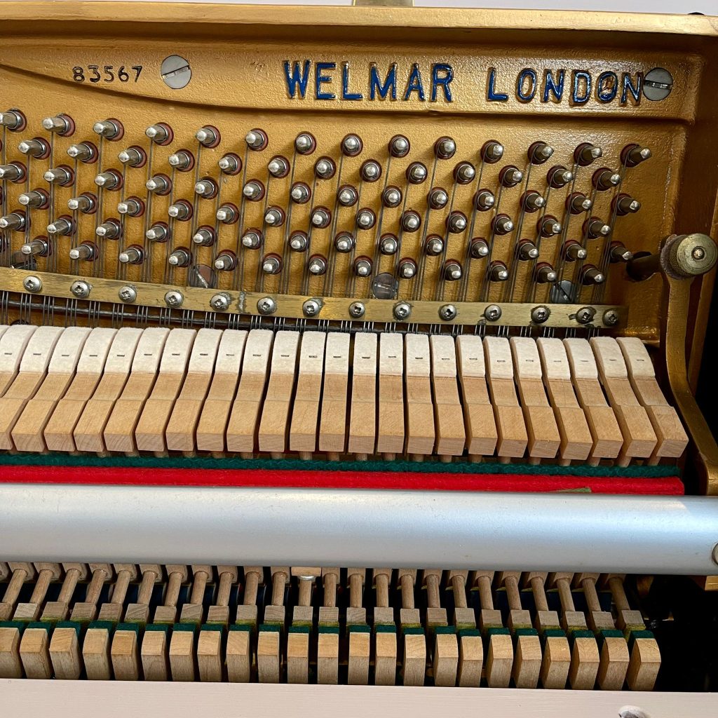 Welmar Regency Painted Upright Piano, Stable Green - The Piano Shop Bath