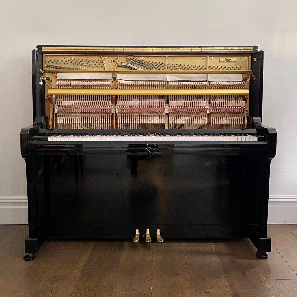 Boston UP-132E Upright Piano, Black Gloss - The Piano Shop Bath