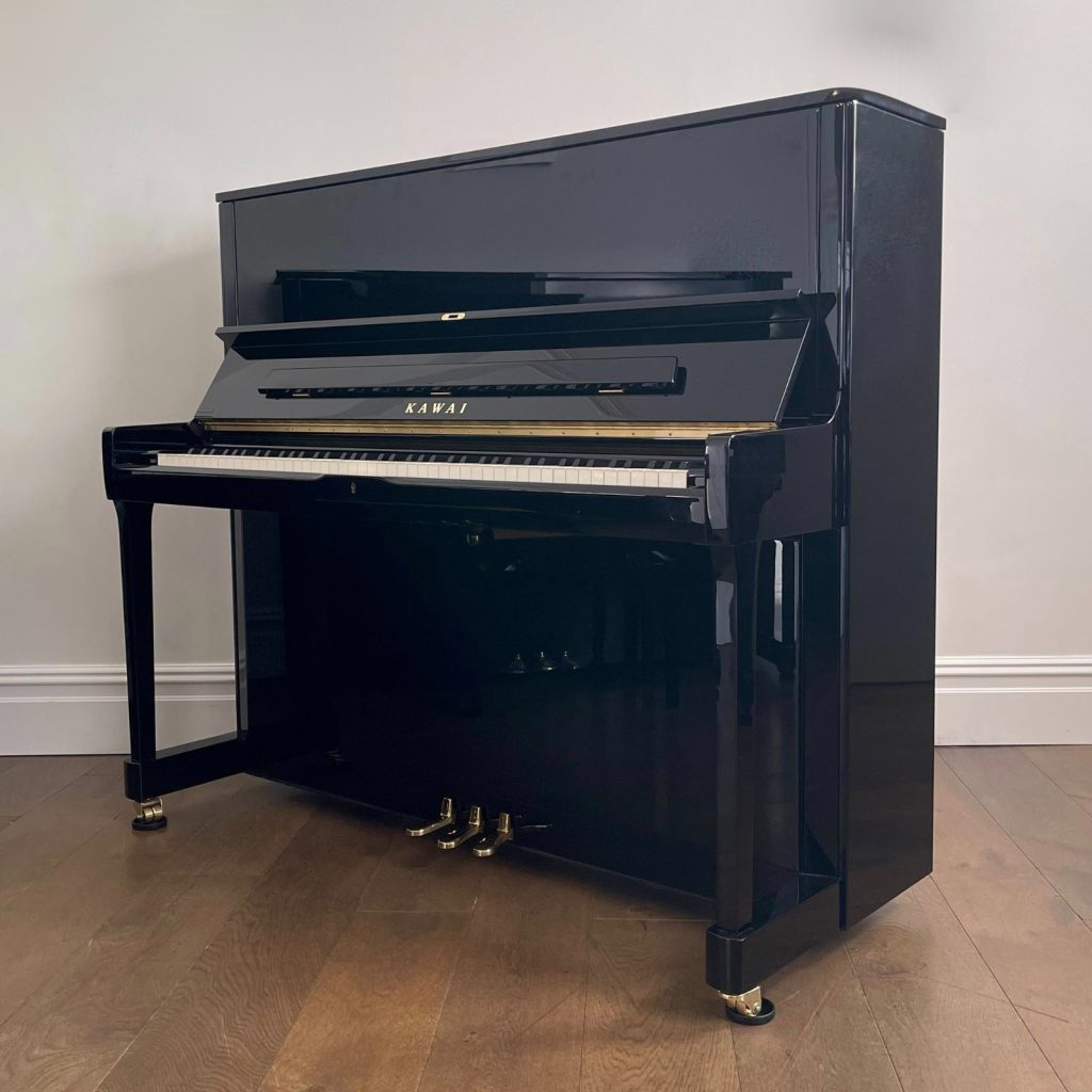 Kawai K500 Upright Piano, Black Gloss - The Piano Shop Bath