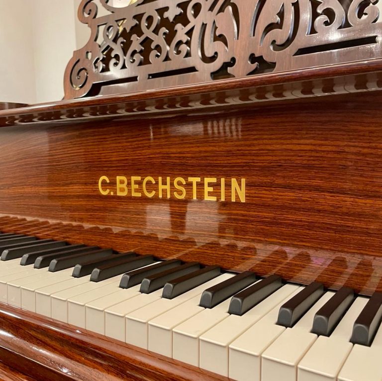 Bechstein Model V Grand Piano, Mahogany French Polish - The Piano Shop Bath