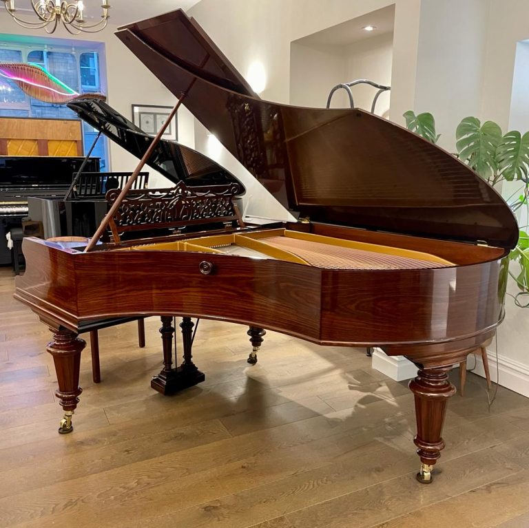 Bechstein Model V Grand Piano, Mahogany French Polish - The Piano Shop Bath