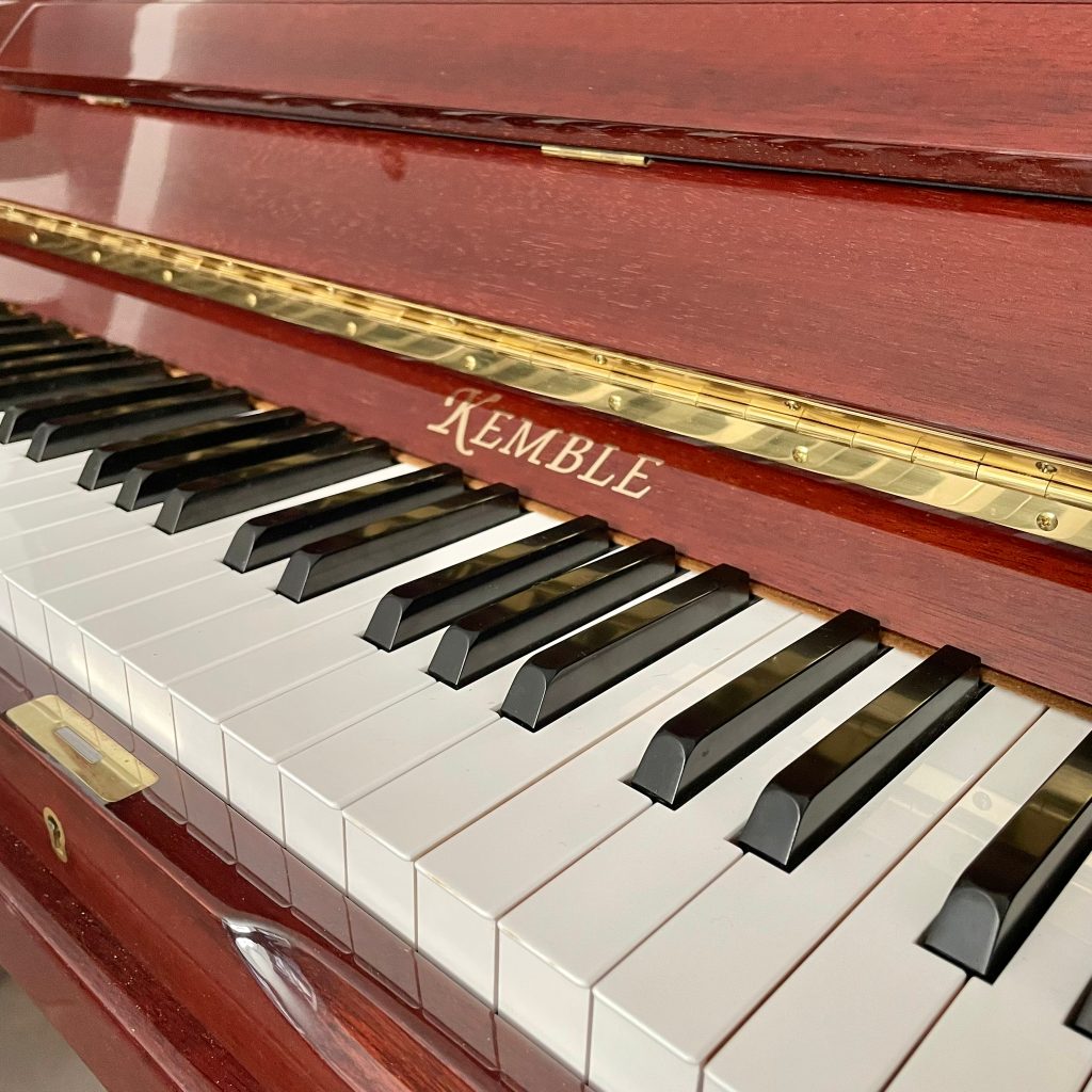 Kemble K132 SN Upright Piano, Mahogany Gloss - The Piano Shop Bath