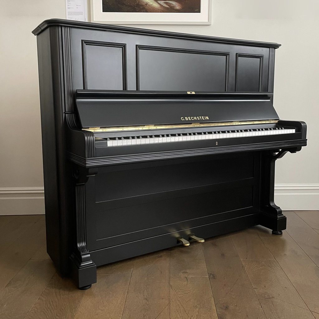Bechstein Model Upright Piano, Black Satin - The Piano Shop Bath