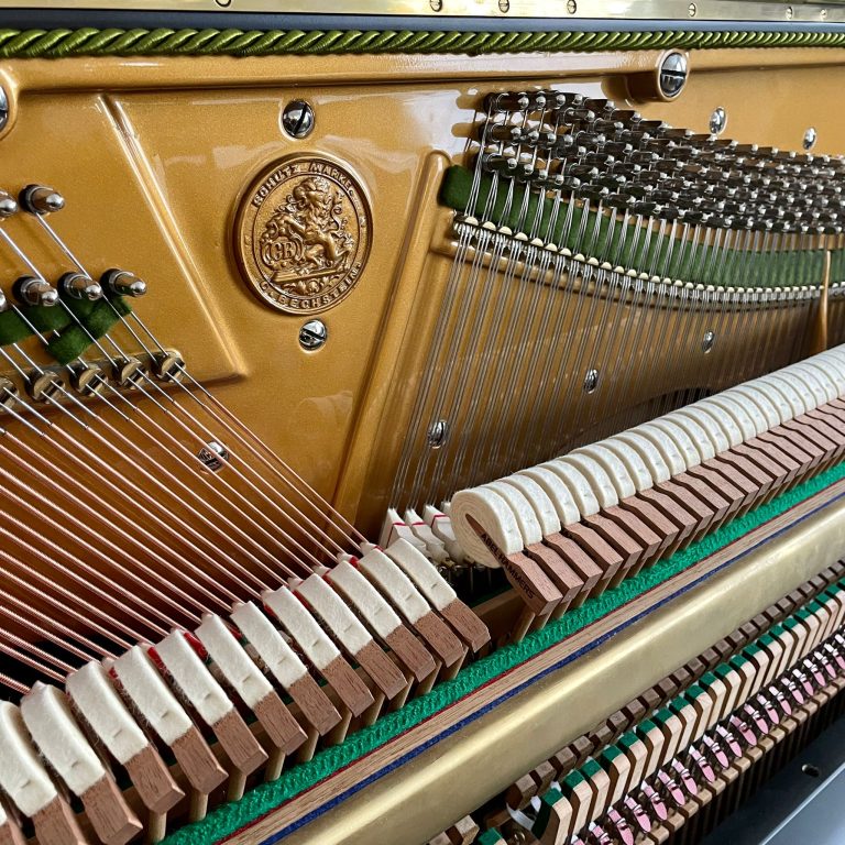 Bechstein Model Upright Piano, Black Satin - The Piano Shop Bath