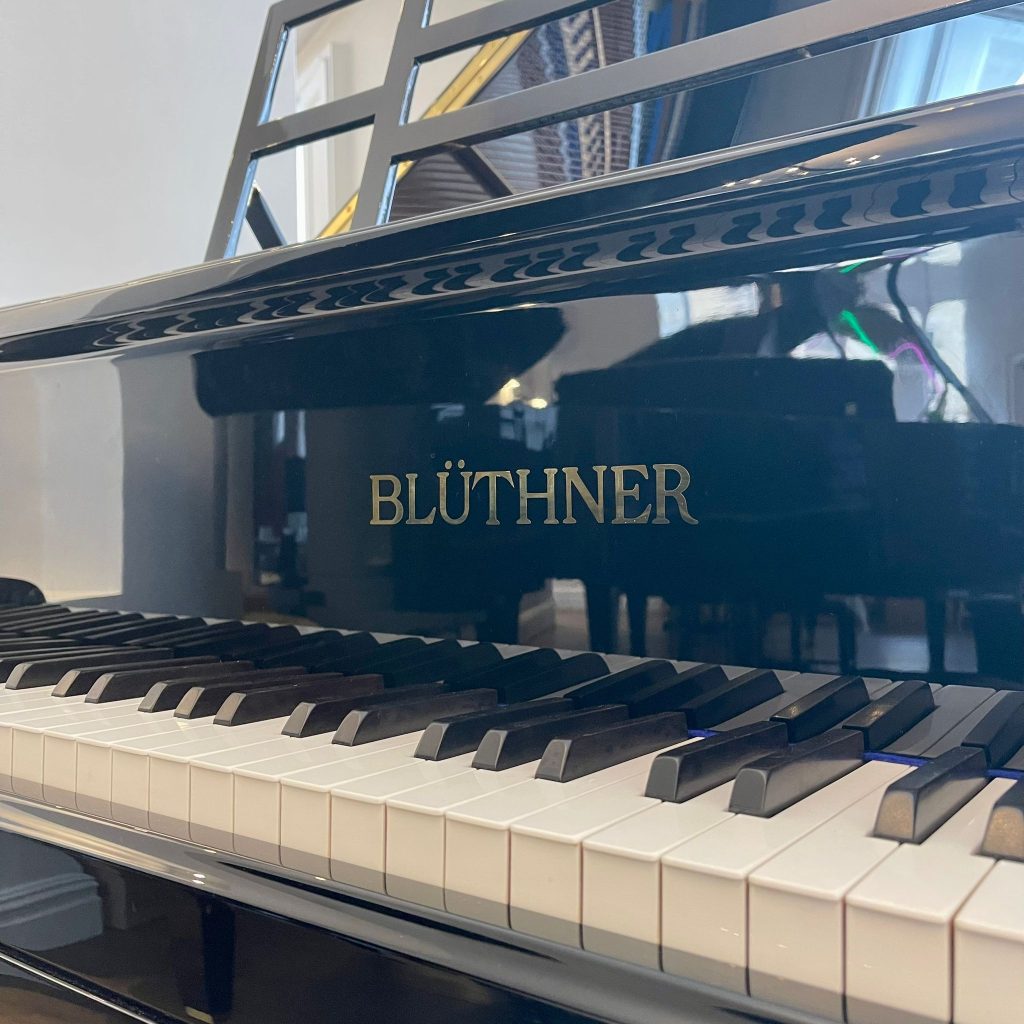 A Bluthner Style 4a Grand Piano, Black Gloss - The Piano Shop Bath