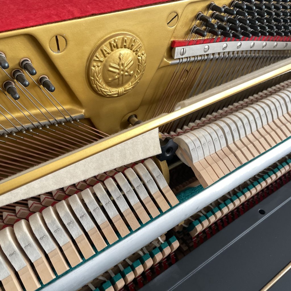 Yamaha Painted Upright Piano, Black Matt - The Piano Shop Bath
